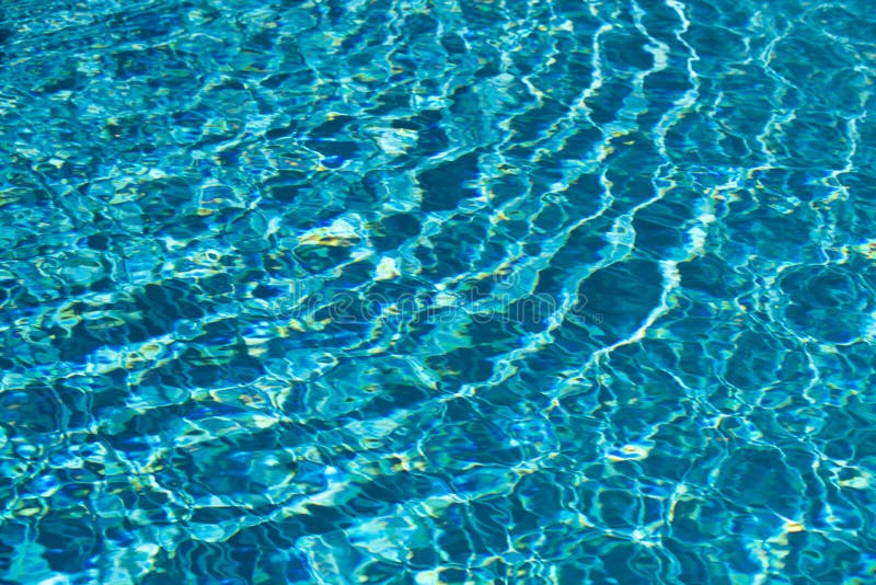 Abstract Ripple Wave and Clear Turquoise Water Surface in Swimming Pool ...