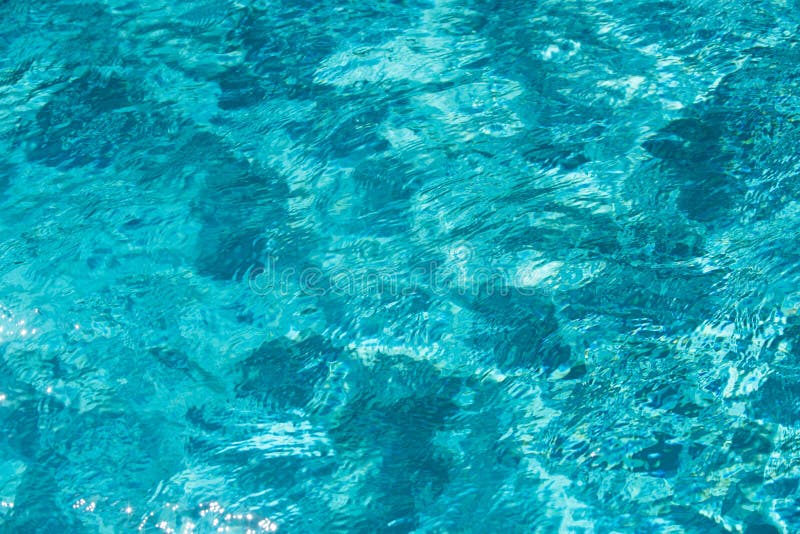 Abstract Ripple Wave and Clear Turquoise Water Surface in Swimming Pool ...