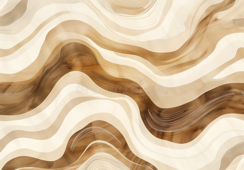 Abstract Rippled Texture in Earth Tones, Wavy Lines and Dynamic ...