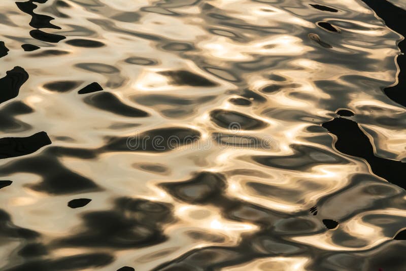 Abstract of Rippled Water in Gold Color Stock Image - Image of black ...