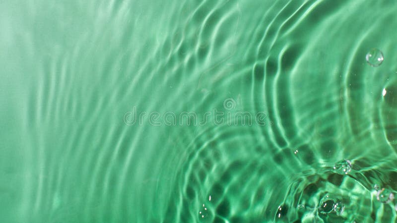 Abstract Ripples and Bubbles in Green Water Surface for Creative Design ...