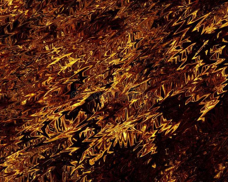 Abstract Ripples of Golden Liquid Plasticine Substance. Great As ...