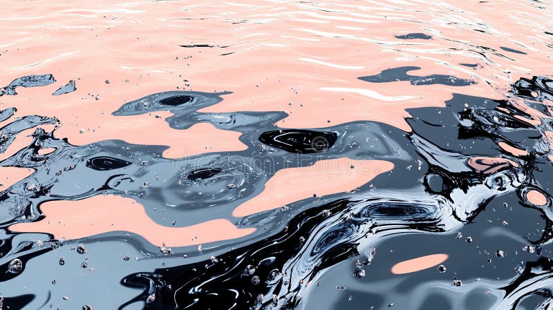 Abstract Rippling Water Surface with Soft Color Gradients Stock ...