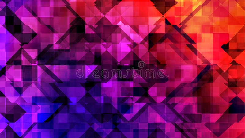 Abstract Rising Geometric Square Shapes and Colourful Line Pattern - 4K ...
