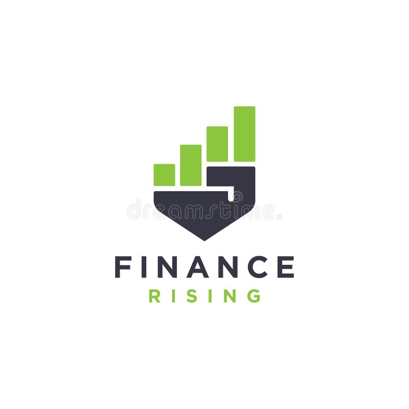 Abstract Rising Hand Finance Chart Power Growth Logo Icon Vector ...