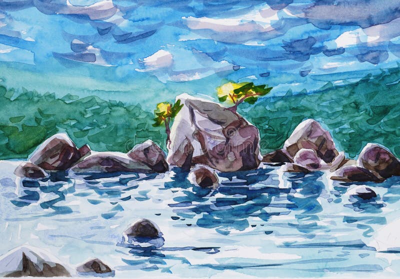 River Rocks Acrylic Stock Illustrations – 47 River Rocks Acrylic Stock ...