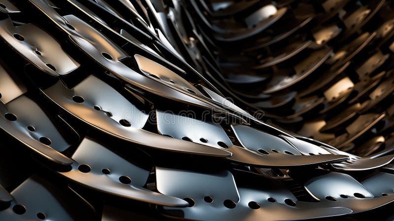 Abstract riveted metal stock illustration. Illustration of artistic ...