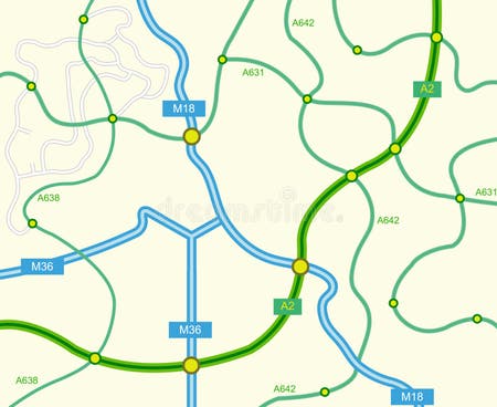 Abstract road map stock vector. Illustration of plan - 21397727