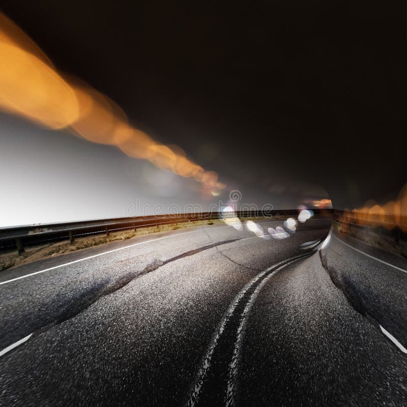 Abstract road tunnel stock illustration. Illustration of rendering ...