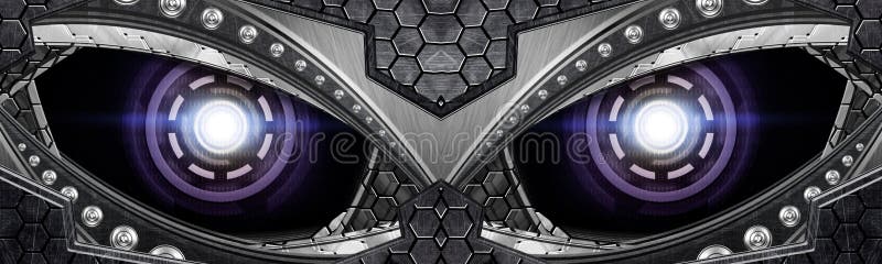 Abstract robot eye stock illustration. Illustration of design - 44469557