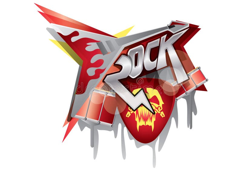 Abstract Rock Bad Design. Vector Illustration Decorative Design Stock ...