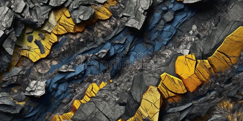 Abstract Rock and Minerals Cut Pattern Background Stock Illustration ...