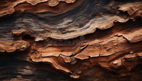 Abstract Rock Formation, Eroded Cliff, Nature Beauty in Striped ...