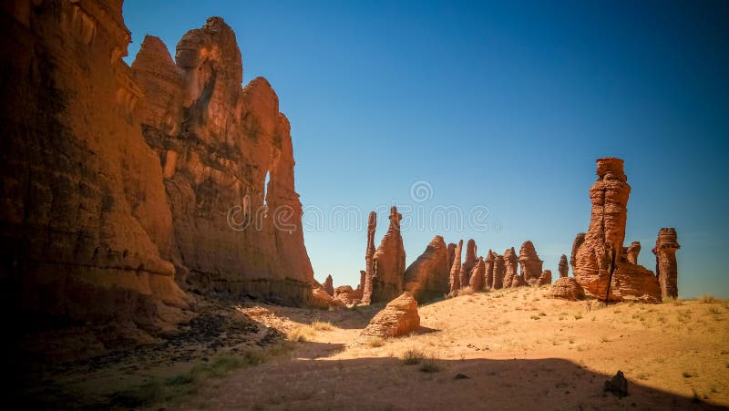 Abstract Rock Formation at Plateau Ennedi Aka Stone Forest in Chad ...