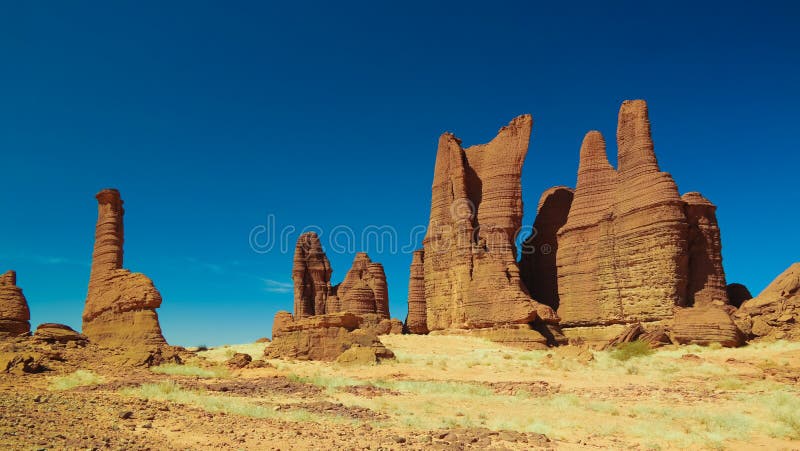 Abstract Rock Formation at Plateau Ennedi Aka Stone Forest in Chad ...