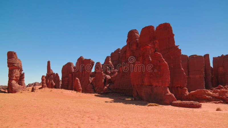 Abstract Rock Formation at Plateau Ennedi Aka Stone Forest in Chad ...
