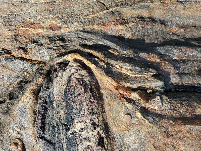 Abstract Rock Pattern with Swirls and Curves Stock Photo - Image of ...