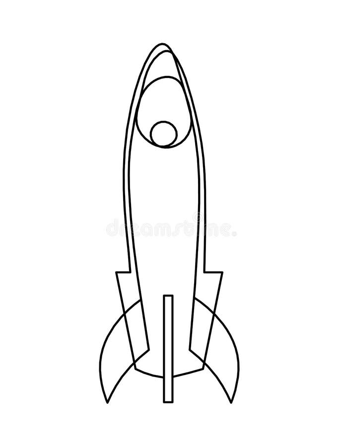 Continuous Line Drawing Rocket Launch Stock Illustrations – 195 ...