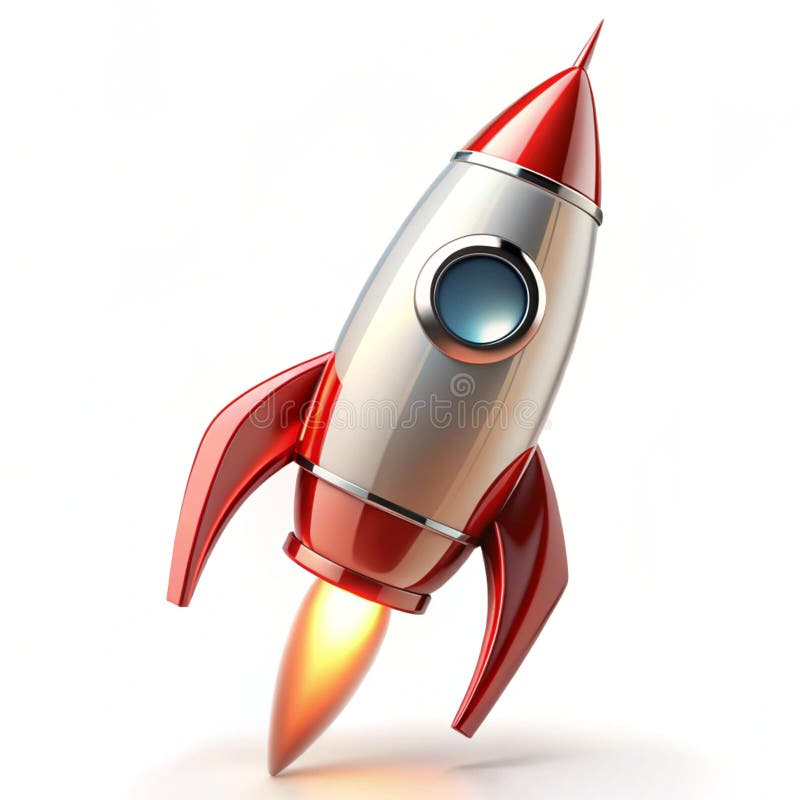 Abstract Rocket with Curved Design Stock Illustration - Illustration of ...