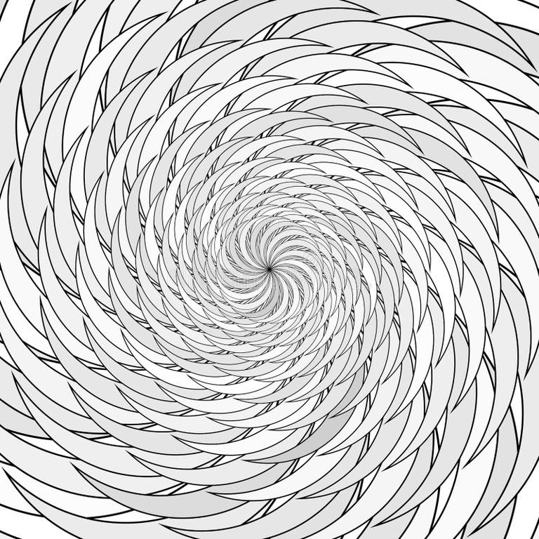 An Abstract Rolling Fan Blade Pattern Design Stock Vector ...