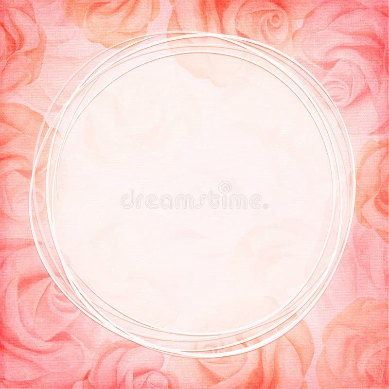 Abstract Romantic Rose Background in Red Colors. Vector Stock Vector ...