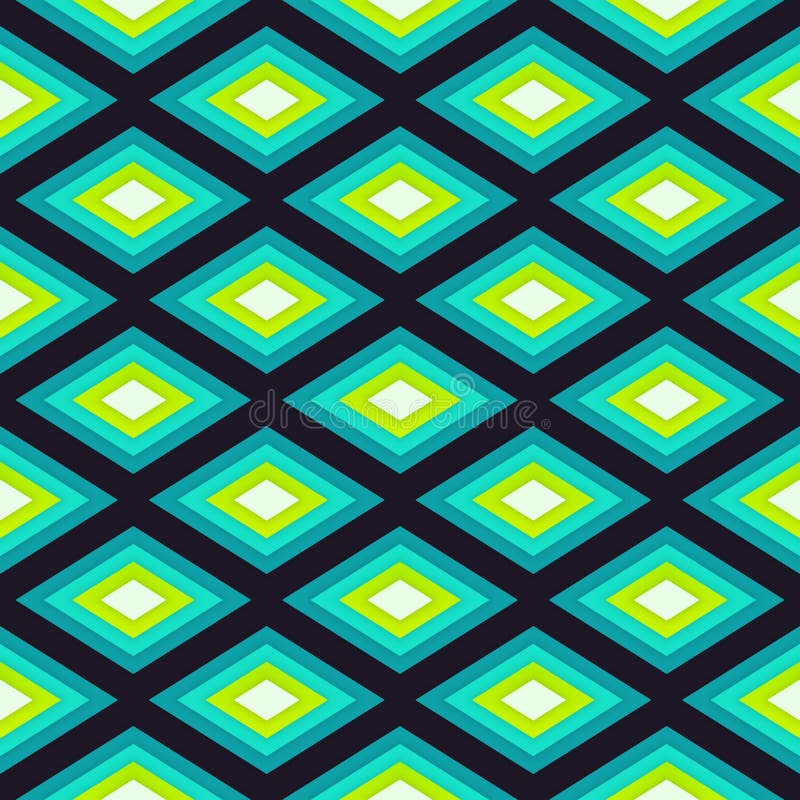 Abstract Romb Seamless Geometric Pattern Stock Vector - Illustration of ...