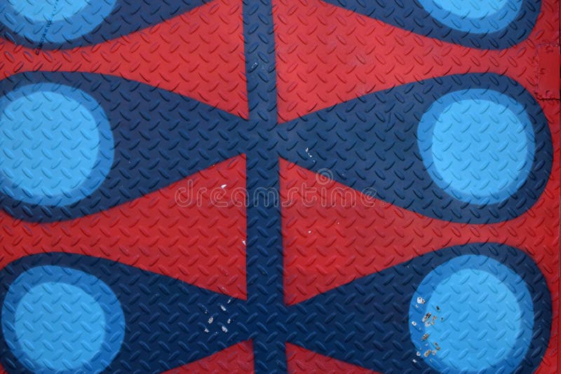 Abstract Rood En Blauw Diamond Plate Texture Background Stock ...