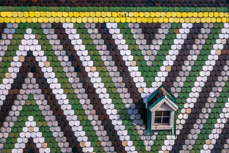 Abstract Roof Pattern with Lonely Window of St Stephen S Cathedral in ...