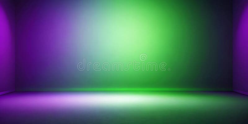Abstract Room with Gradient Walls and Floor Illumination. Generative AI ...