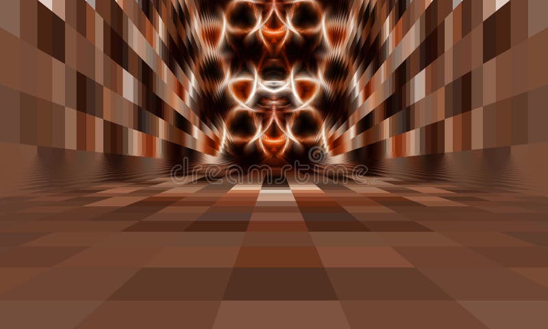 Abstract Room with No Ceiling Stock Illustration - Illustration of ...
