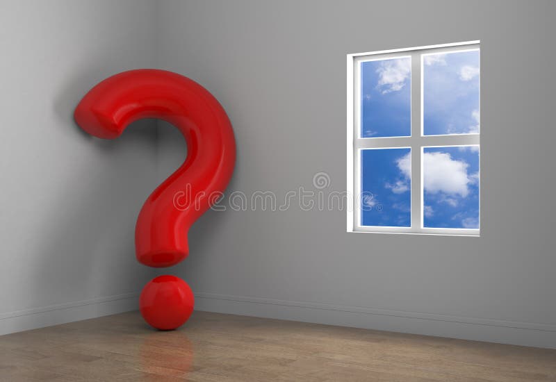 Abstract Room with an Open Doors Image Stock Illustration ...