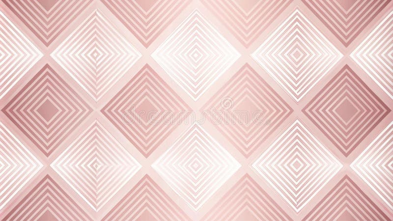 Abstract Rose Gold Geometric Pattern with Interlocking Diamond Shapes ...