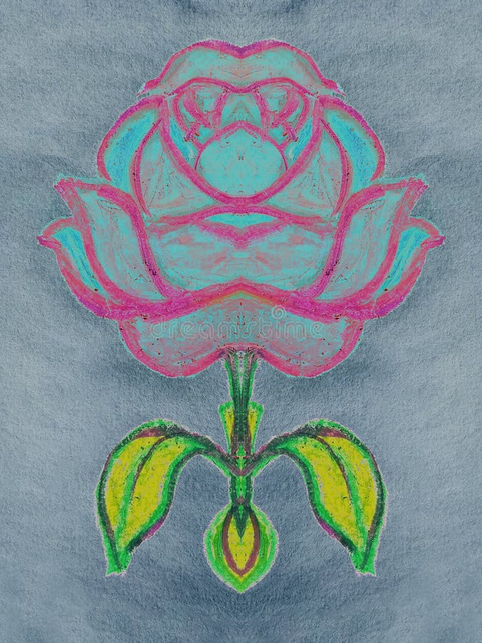 Abstract illustration rose stock illustration. Illustration of ...