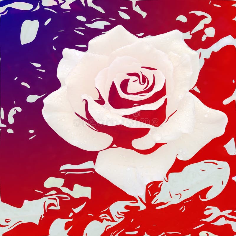 Abstract rose stock illustration. Illustration of flower - 42792264