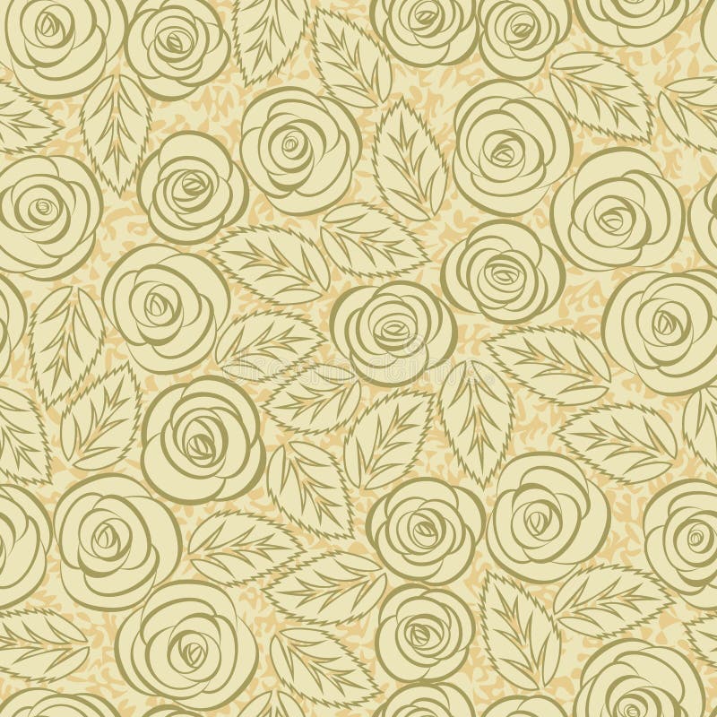 Abstract Rose Flower Pattern Background Stock Vector - Illustration of ...