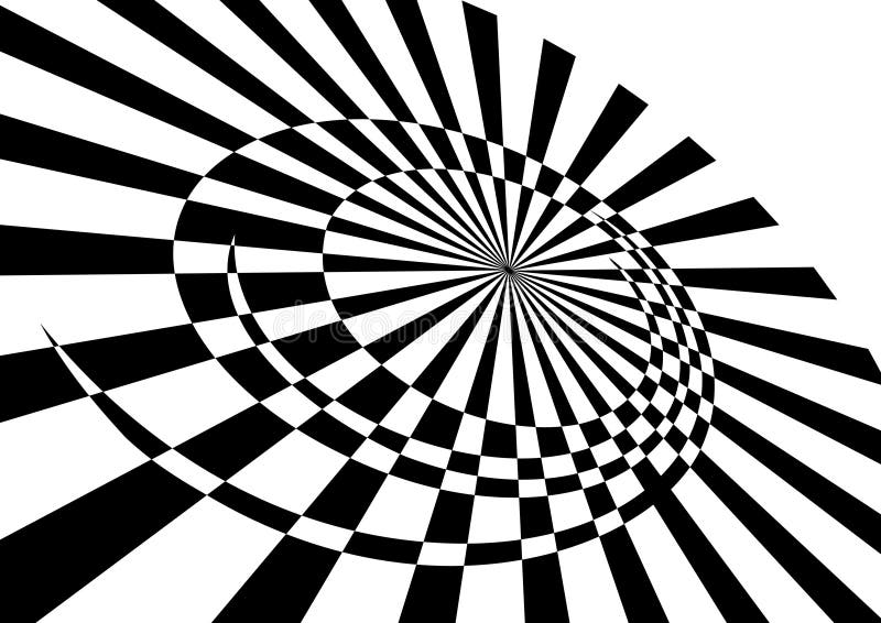 Illusion of Rotation Movement. Abstract Op Art Background Stock Vector ...