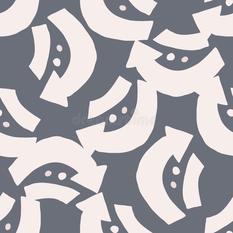 Abstract Rotating Arrows Seamless Pattern. Gray Background Stock ...