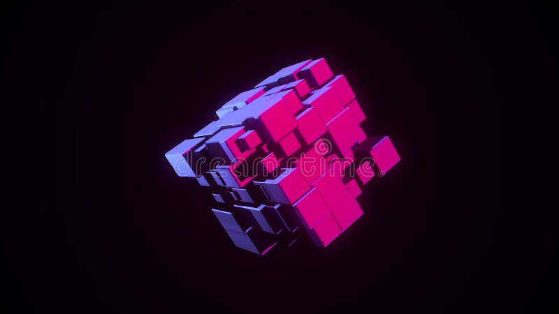 Abstract Rotating Cubic Figure Animation Stock Video Video Of Cube Abstract 167277741