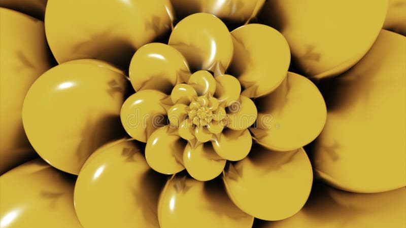 Abstract Rotating 3d Flower. Design. Bright Color Pattern of Rotating ...