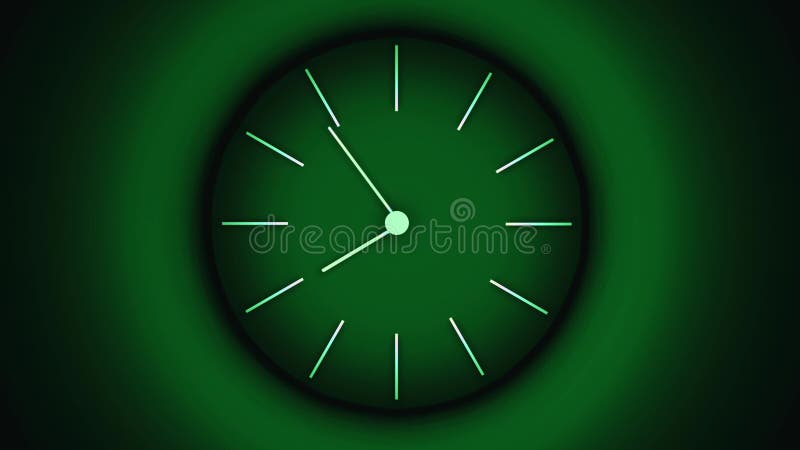 Black Clock Animated on White Background Stock Footage - Video of ...