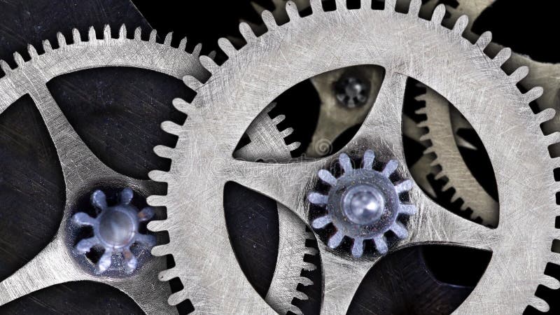 Abstract Rotating Tooth Wheels. Industry and Technology Concept. Stock ...