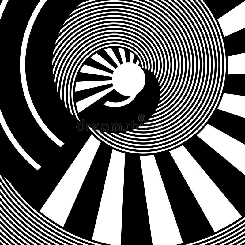 Abstract Rotation Object. Mandala, a Circular Ornament in Blue Colors ...