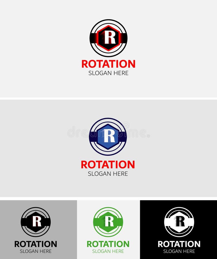 Rotation logo stock vector. Illustration of movement - 15630059