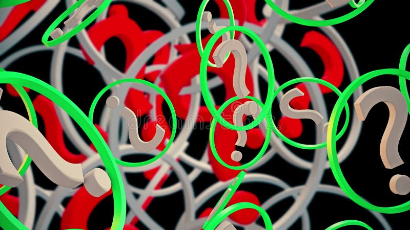 Abstract Rotation Question Marks Stock Video - Video of backgrounds ...