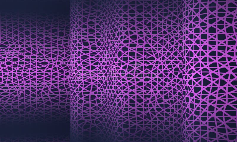 Abstract Rough Linear Texture on Waved Surface. 3D Render Stock ...