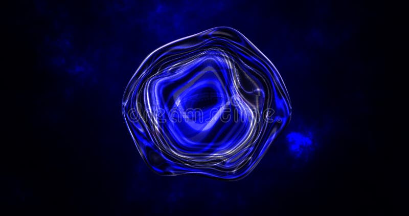 Abstract Round Blue Particle Sphere Glowing Energy Science Futuristic ...