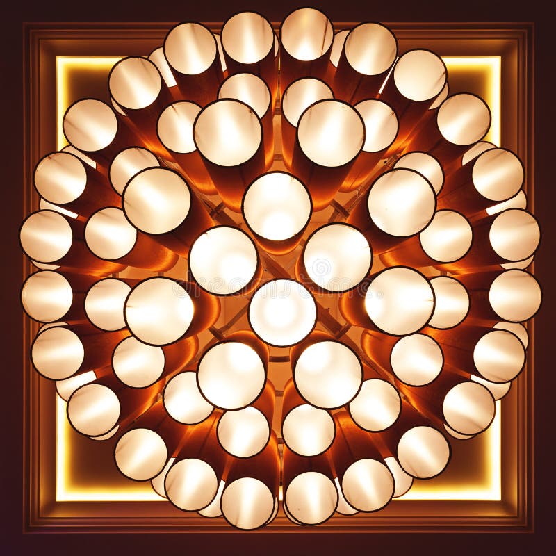 Round Stack of Pipes Filled with Light Stock Image - Image of pipes ...