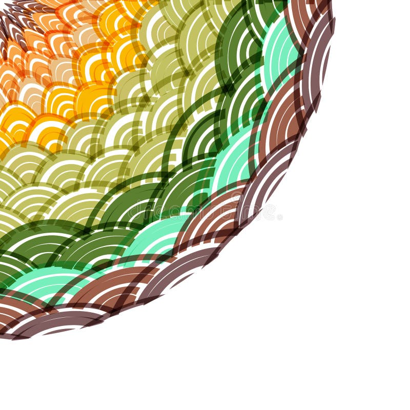 Abstract Round Composition of Round Elements. Scales Simple Nature ...