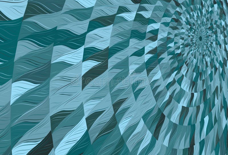 Abstract Round Concentric Pattern with Ethnic Ornament. Design Element ...