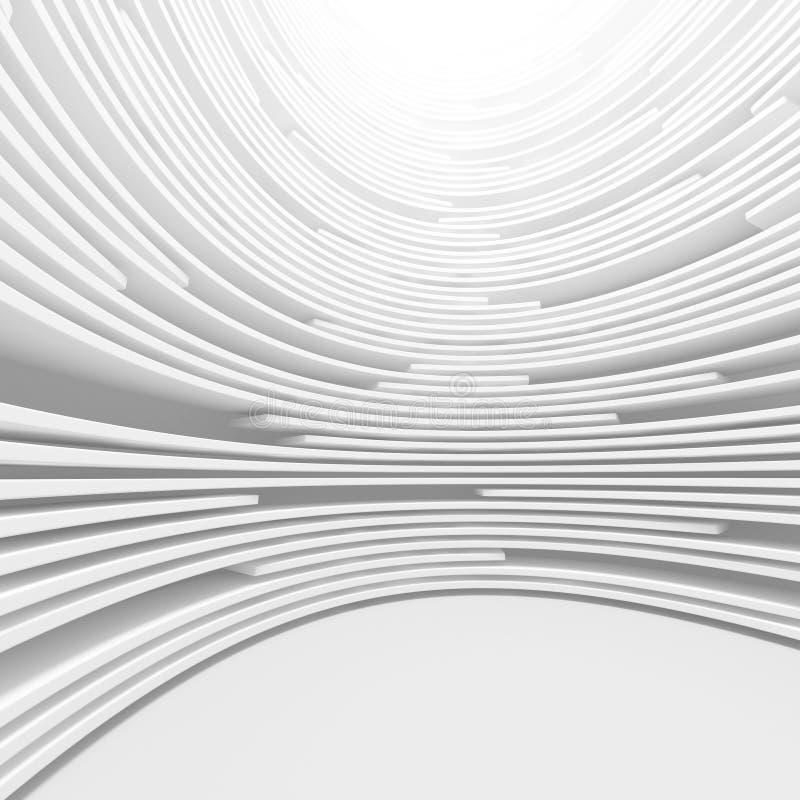 Abstract Round Design Modern Architecture Background Stock Illustration ...